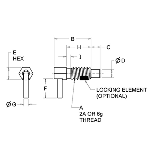 Stubby Lever Style Plungers - Steel | Vlier
