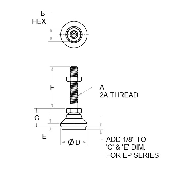 High Value Levelers - Stud - Extended - Nickel | Vlier