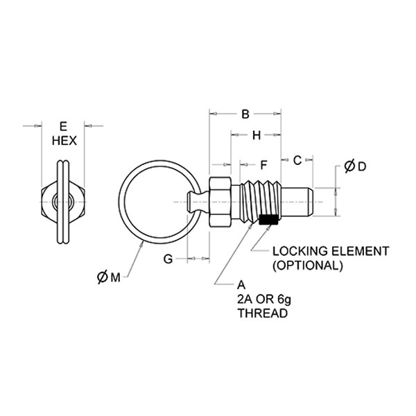 Stubby Pull Ring Plungers - Steel | Vlier